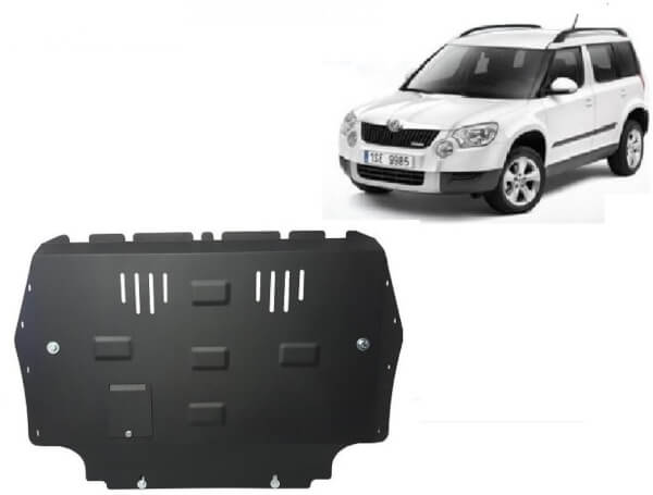 Pohjapanssari moottorille ja vaihteistolle Skoda Yeti (2009-2012 ...