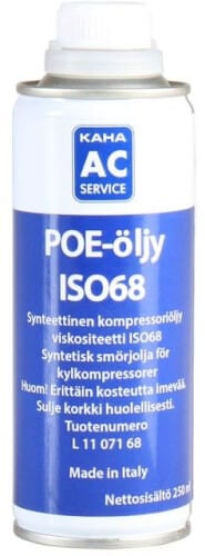 Kompressoriöljy POE ISO68 250 ml - 39,11 EUR 💙