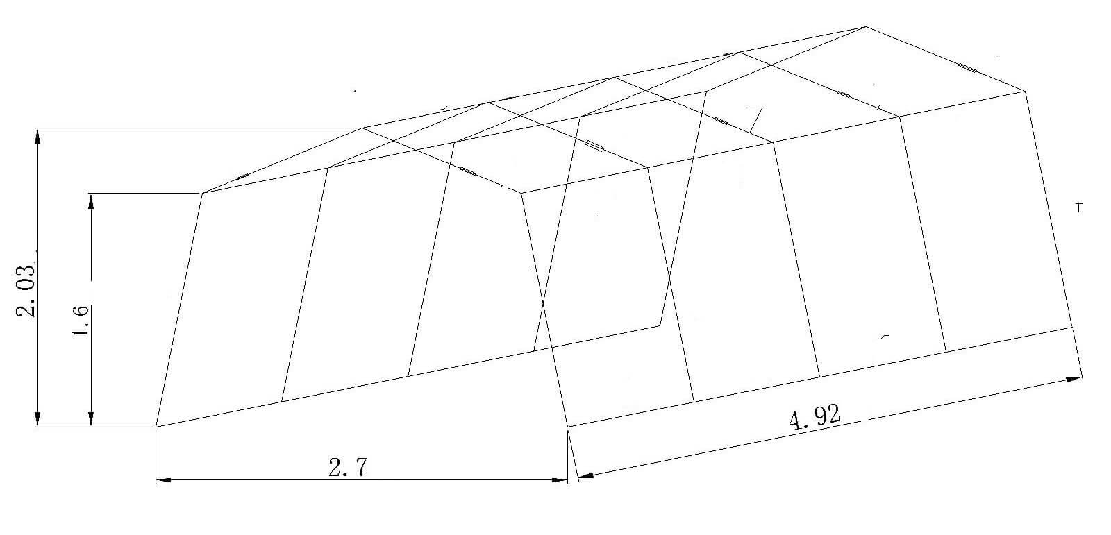 Pressutalli (5,1 x 2,7 x 2,4 m), Prohall - 329,00 EUR 💙