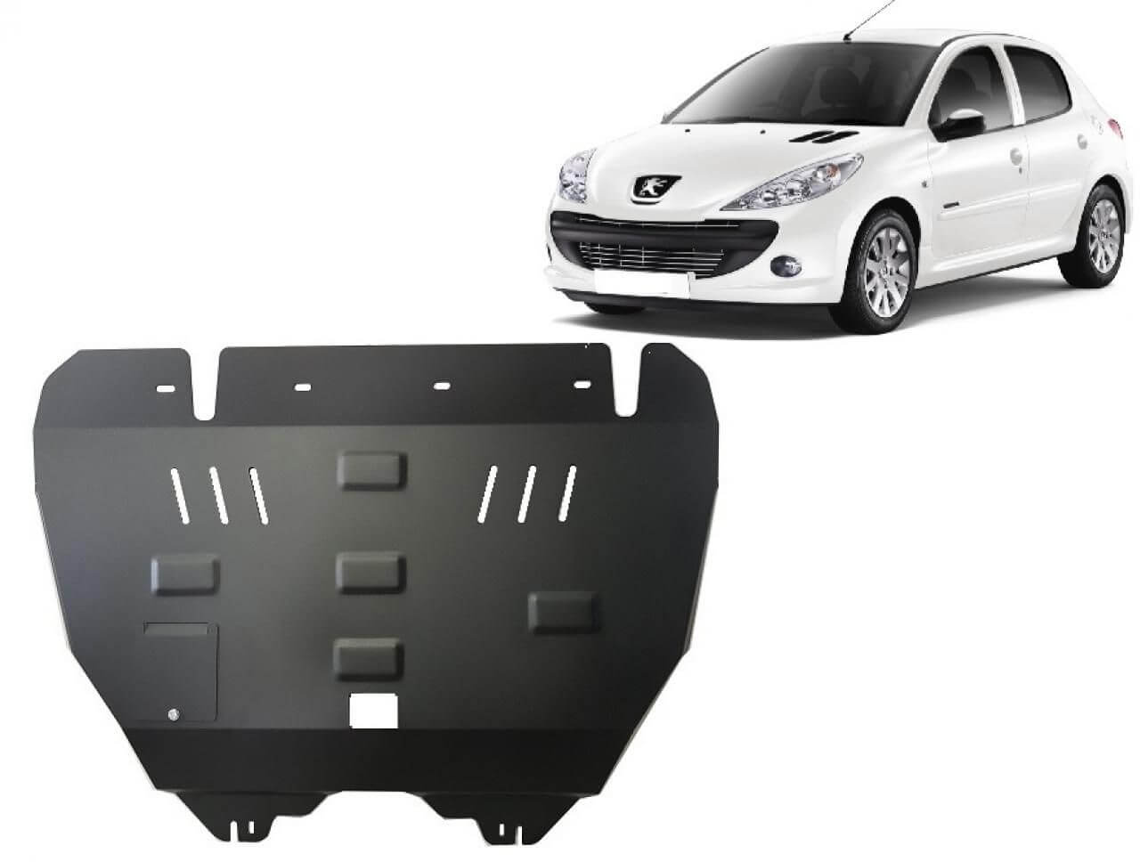 Pohjapanssari moottorille Peugeot 206 (1998-2012), terästä - 129,00 EUR 💙