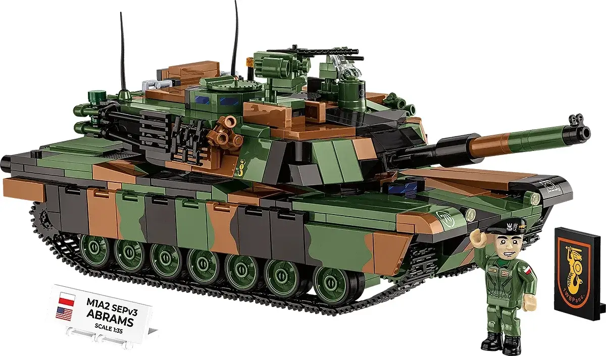 Koottava panssarivaunu M1A2 SEPv3 Abrams, 1065 osaa, Cobi alennuksella ...