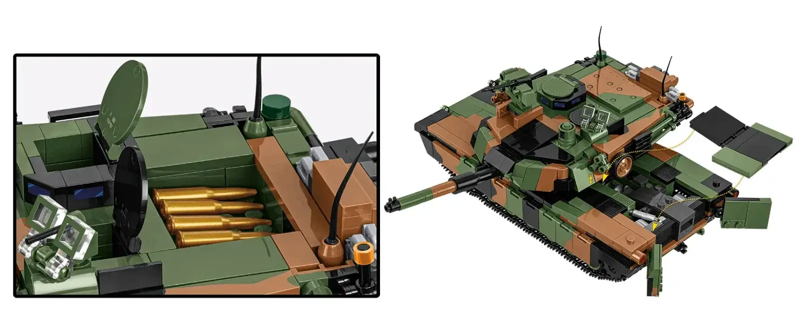 Koottava panssarivaunu M1A2 SEPv3 Abrams, 1065 osaa, Cobi alennuksella ...